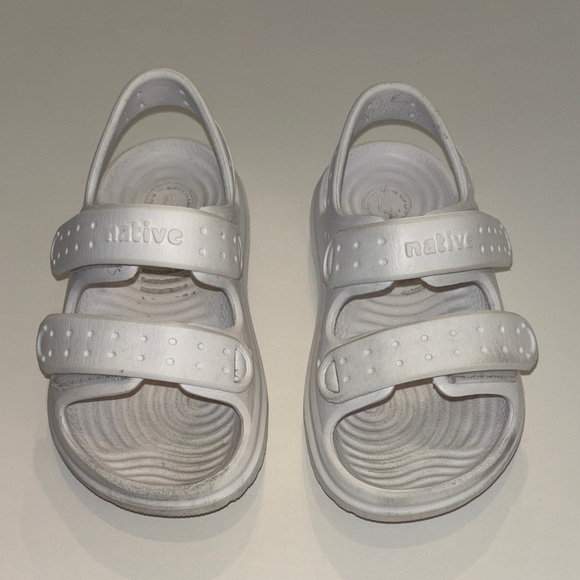 Native | Shoes | Native Kids White Strap Sandals | Poshmark